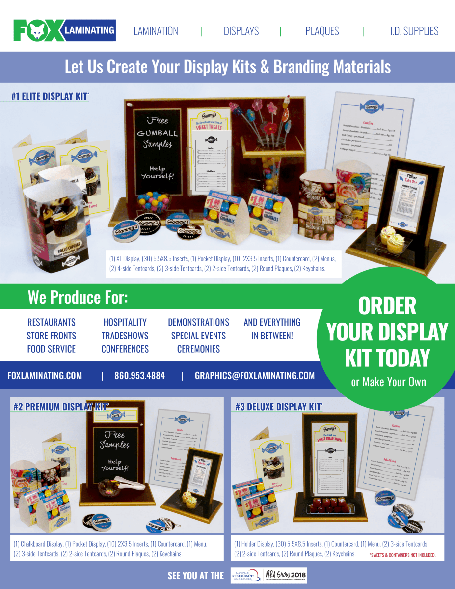 NEW Display Kits & Branding for Restaurants – Fox Laminating & Digital ...